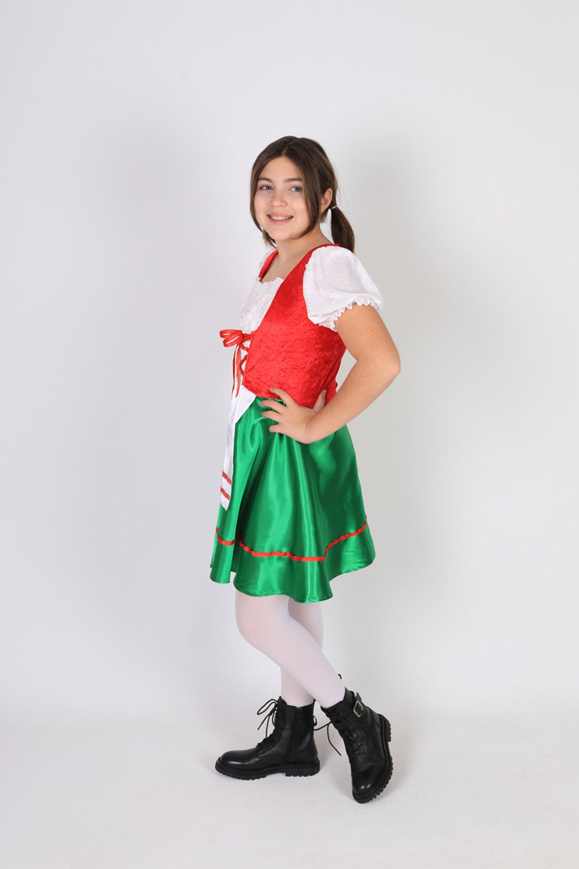 Italian Girl's Dress, Handmade Traditional Girl's Dress, Birthday and ...