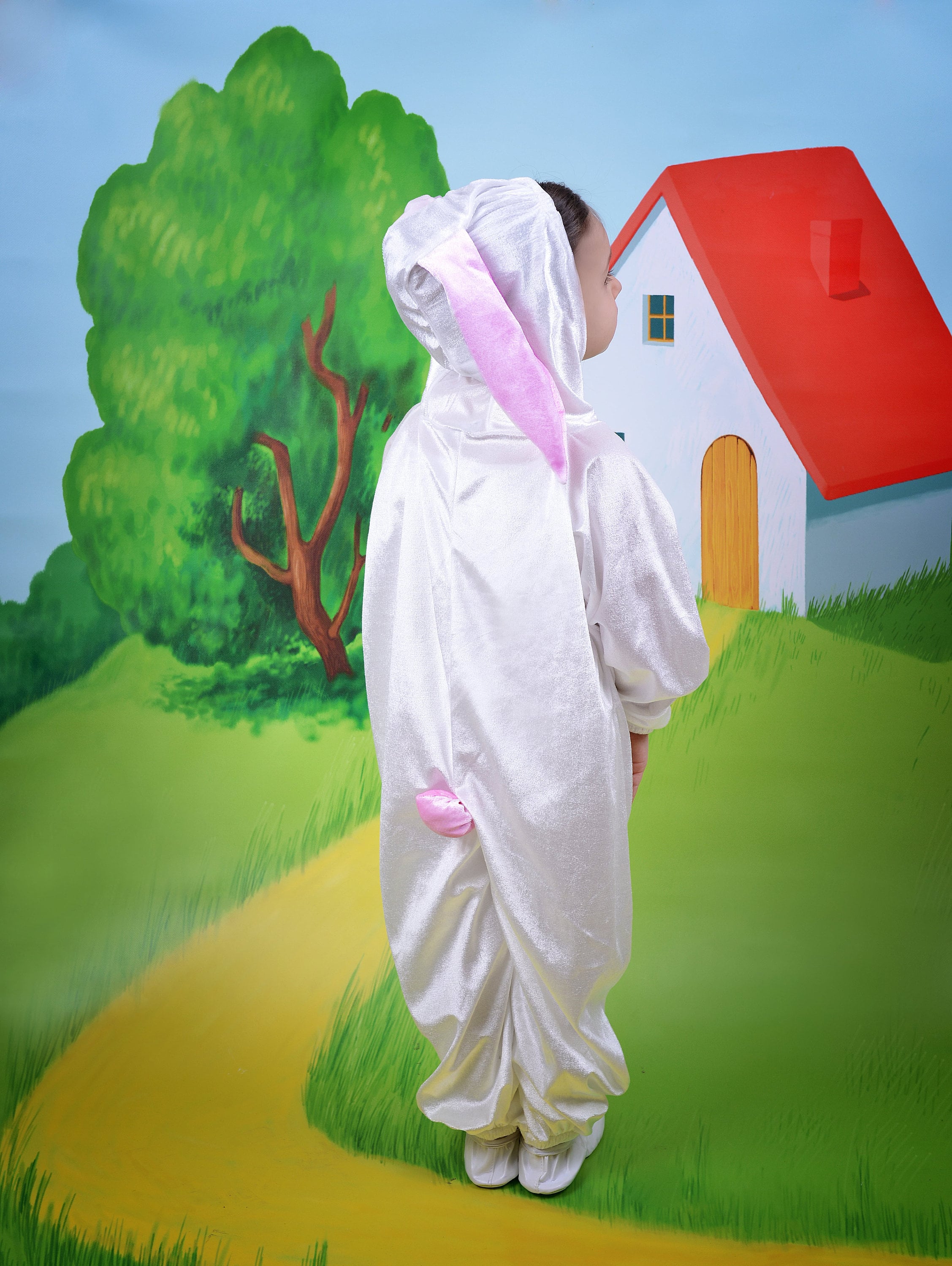 Rabbit Costume, Pink Rabbit Child Costume, Handmade Rabbit Costume ...