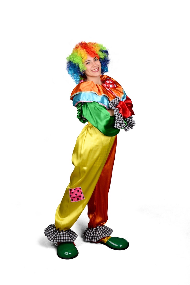 Strap Clown Costume Set, Handmade Clown Costume Set, Funny Party Clown ...