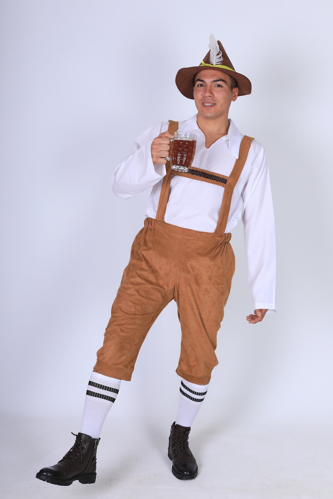 Oktoberfest Male Adult Costume, German Adult Male Costume, Brown German ...