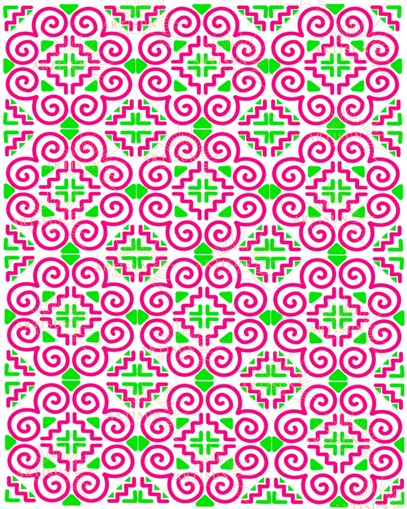 Hmong Pattern PNG - Etsy