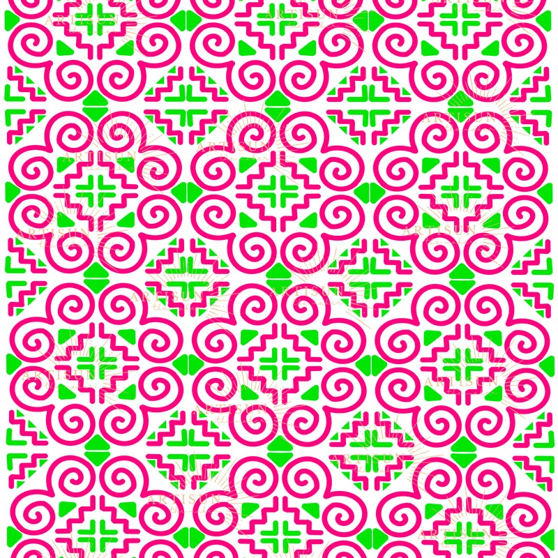 Hmong Design Svg - Etsy