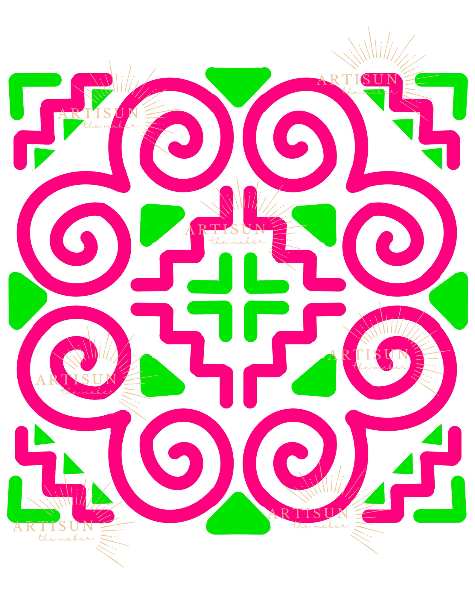 Hmong Pattern PNG - Etsy