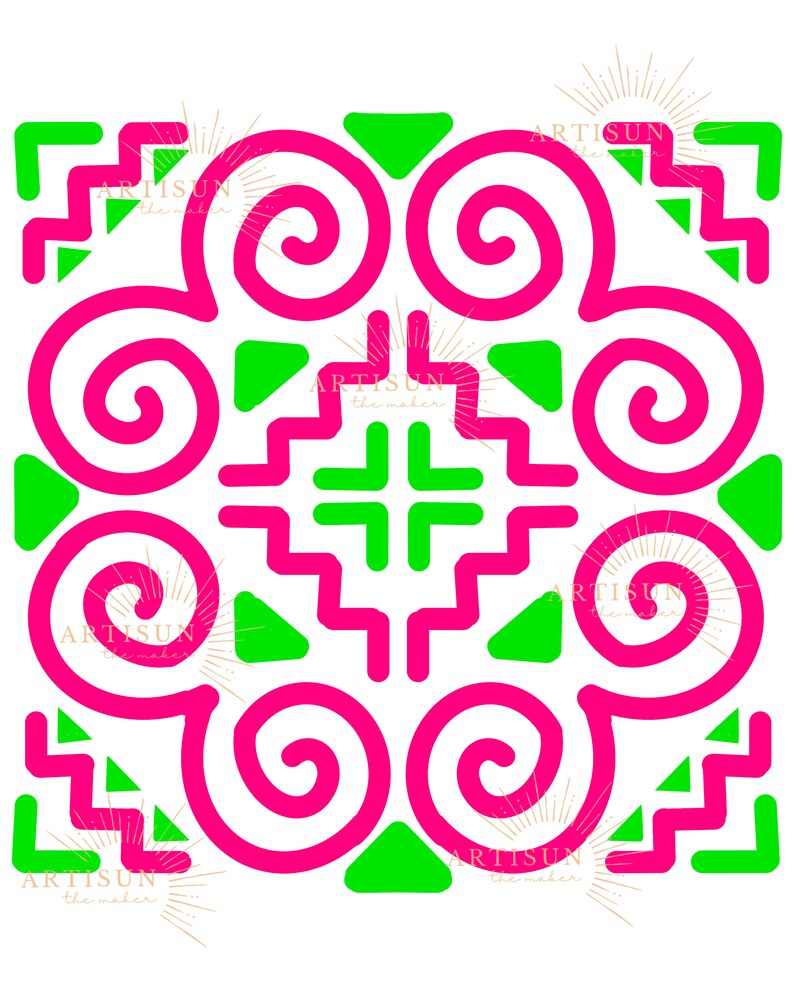Hmong Pattern PNG - Etsy