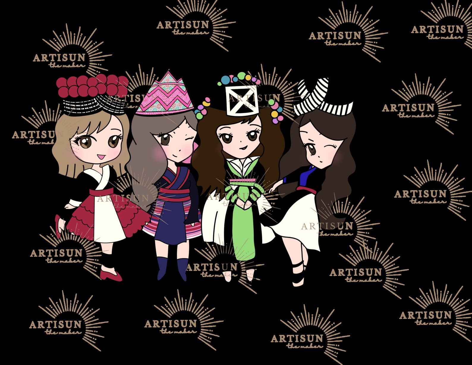 Hmong Ladies PNG - Etsy
