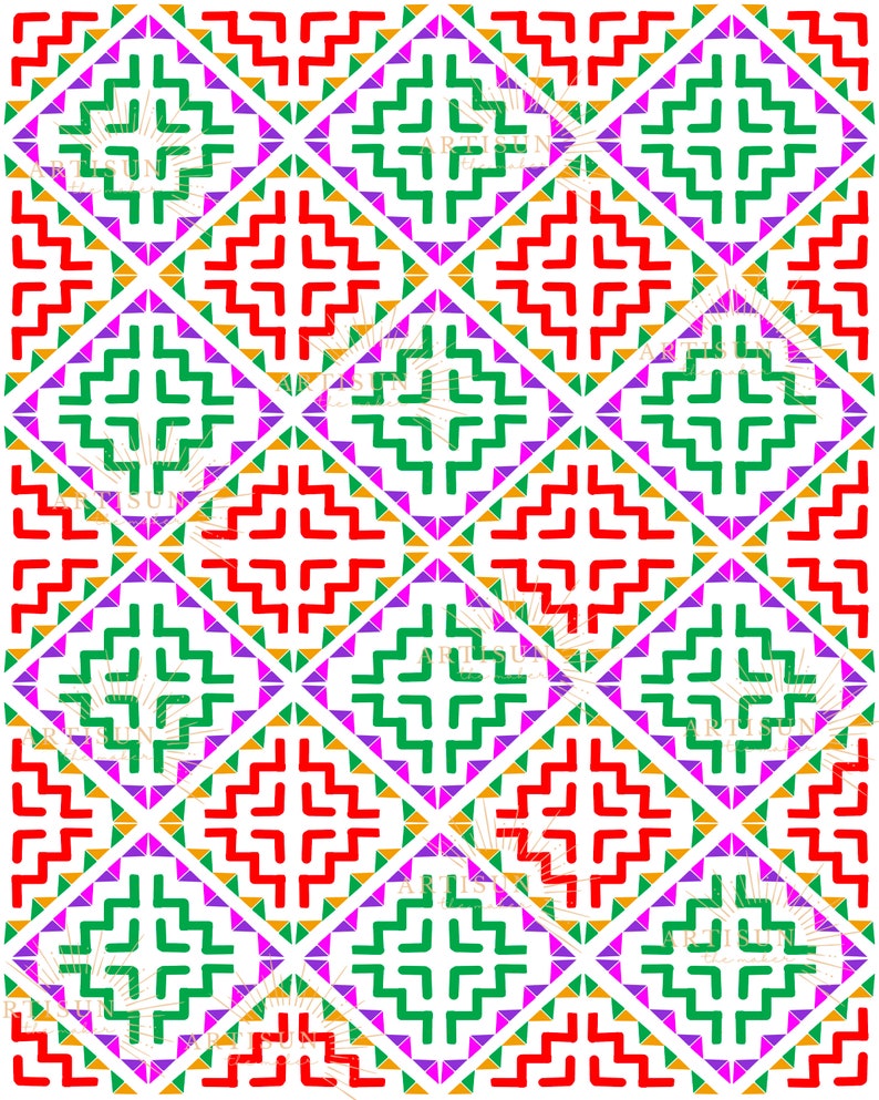 Hmong Pattern PNG - Etsy