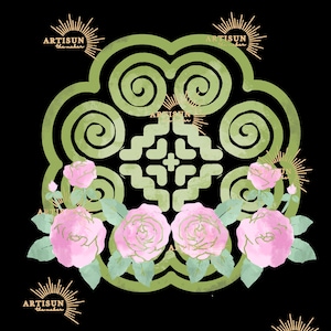 Hmong Flower Design PNG - Etsy