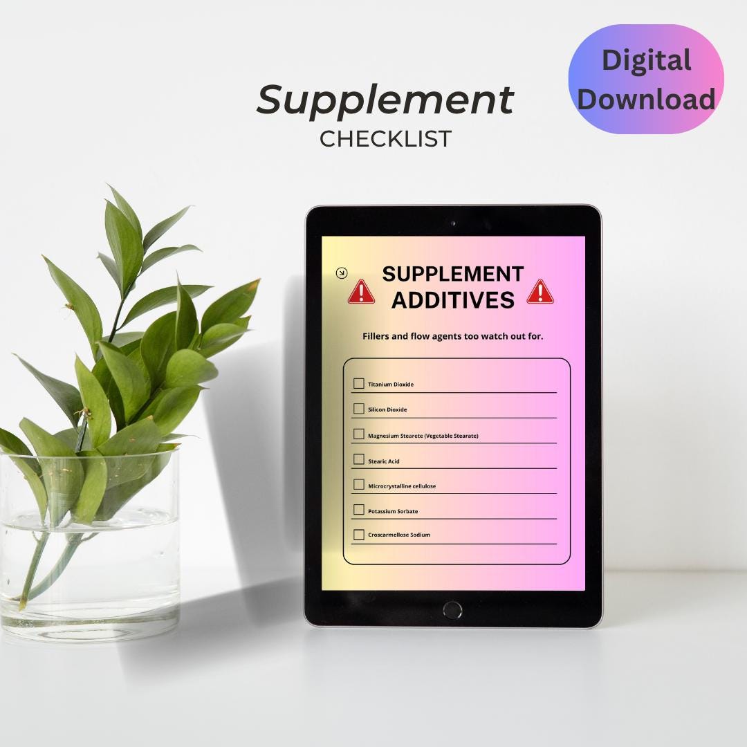 Supplement Checklist PDF: Clean Label Guide - Avoid Harmful Fillers ...