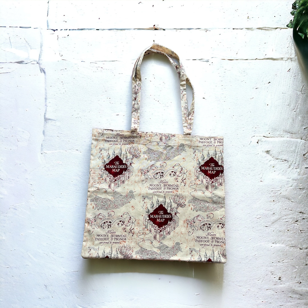 Harry Potter Tote Bag Marauders Map, Tote Bag, Wizard World, Magic ...