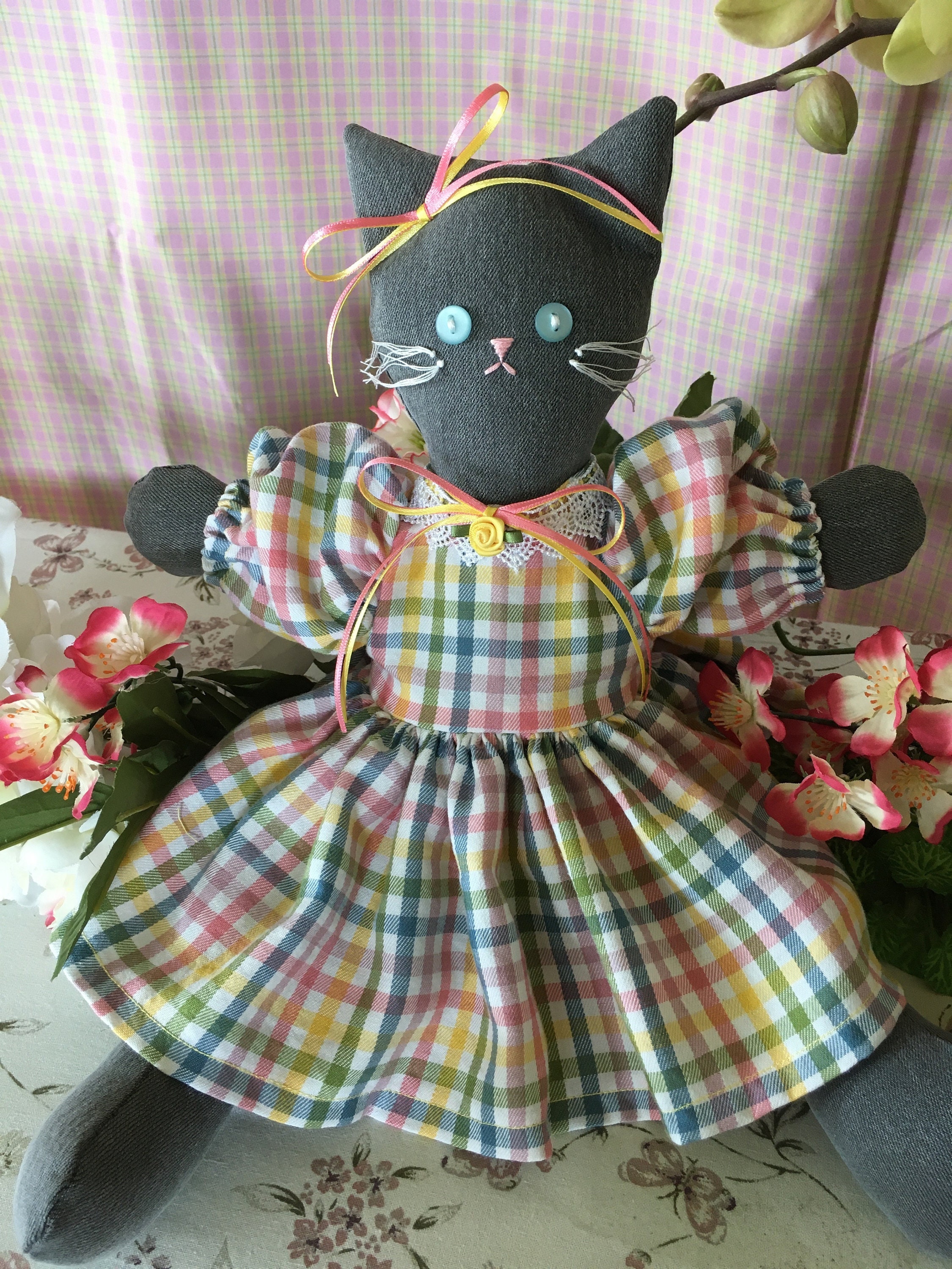 Petunia Cat Cloth Doll - Etsy