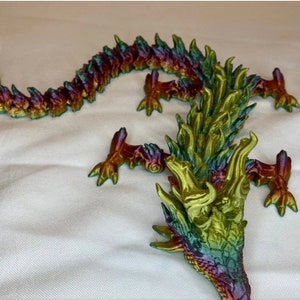 3D Printed Articulated Dragon - Etsy
