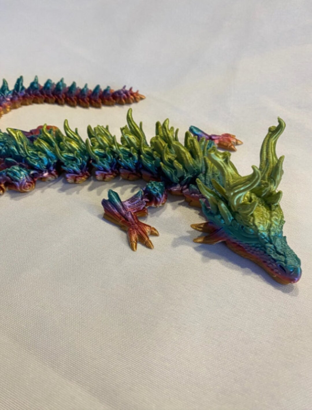 3D Printed Articulated Dragon - Etsy