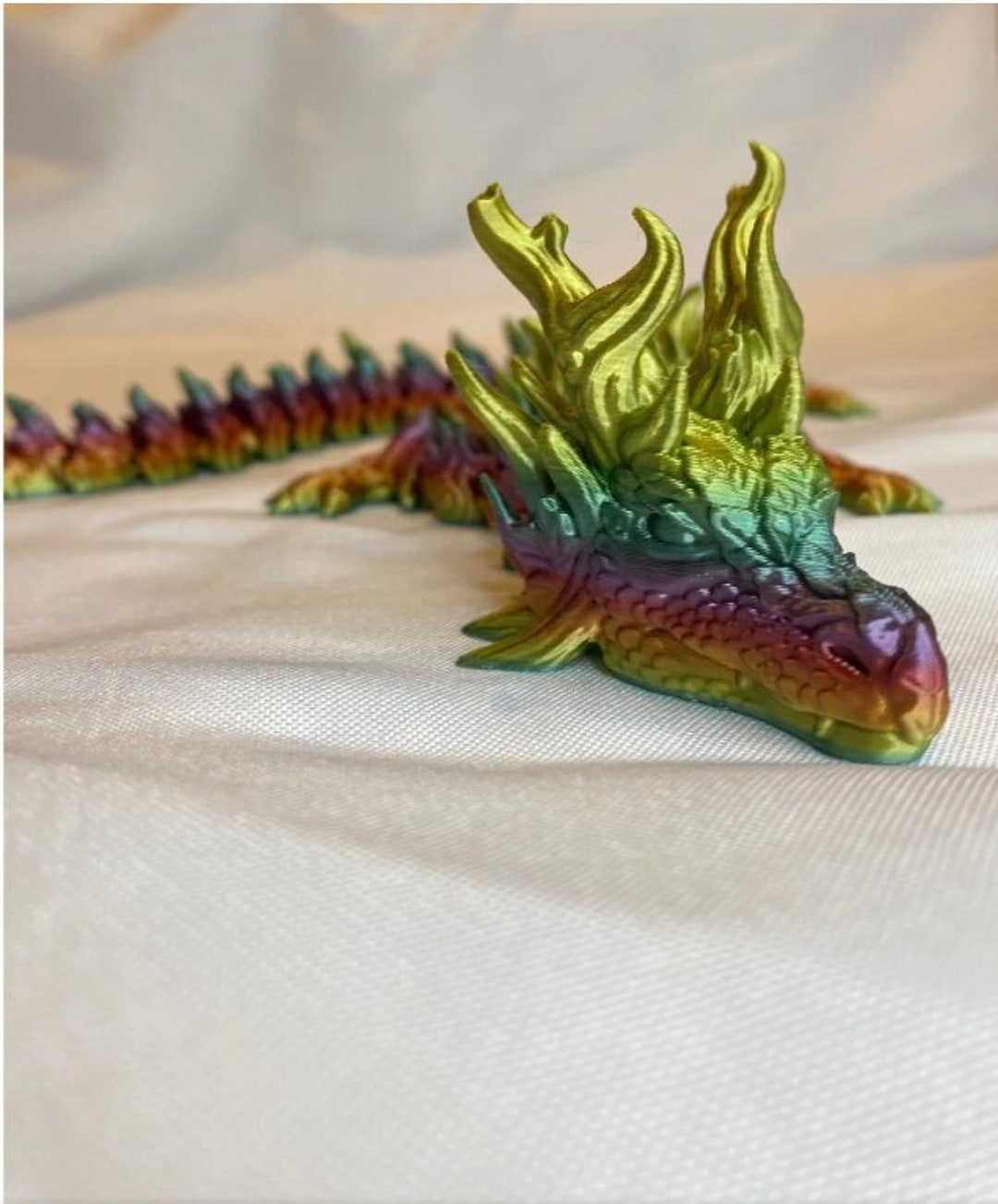 3D Printed Articulated Dragon - Etsy