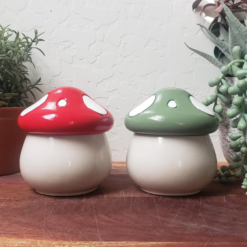 Trinket Jar Mushrooms - Etsy