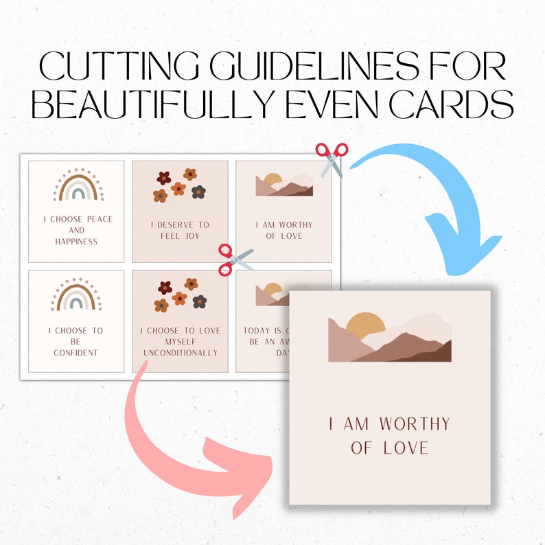 Boho Affirmations Affirmation Card Deck Printable Affirmation Cards Law ...