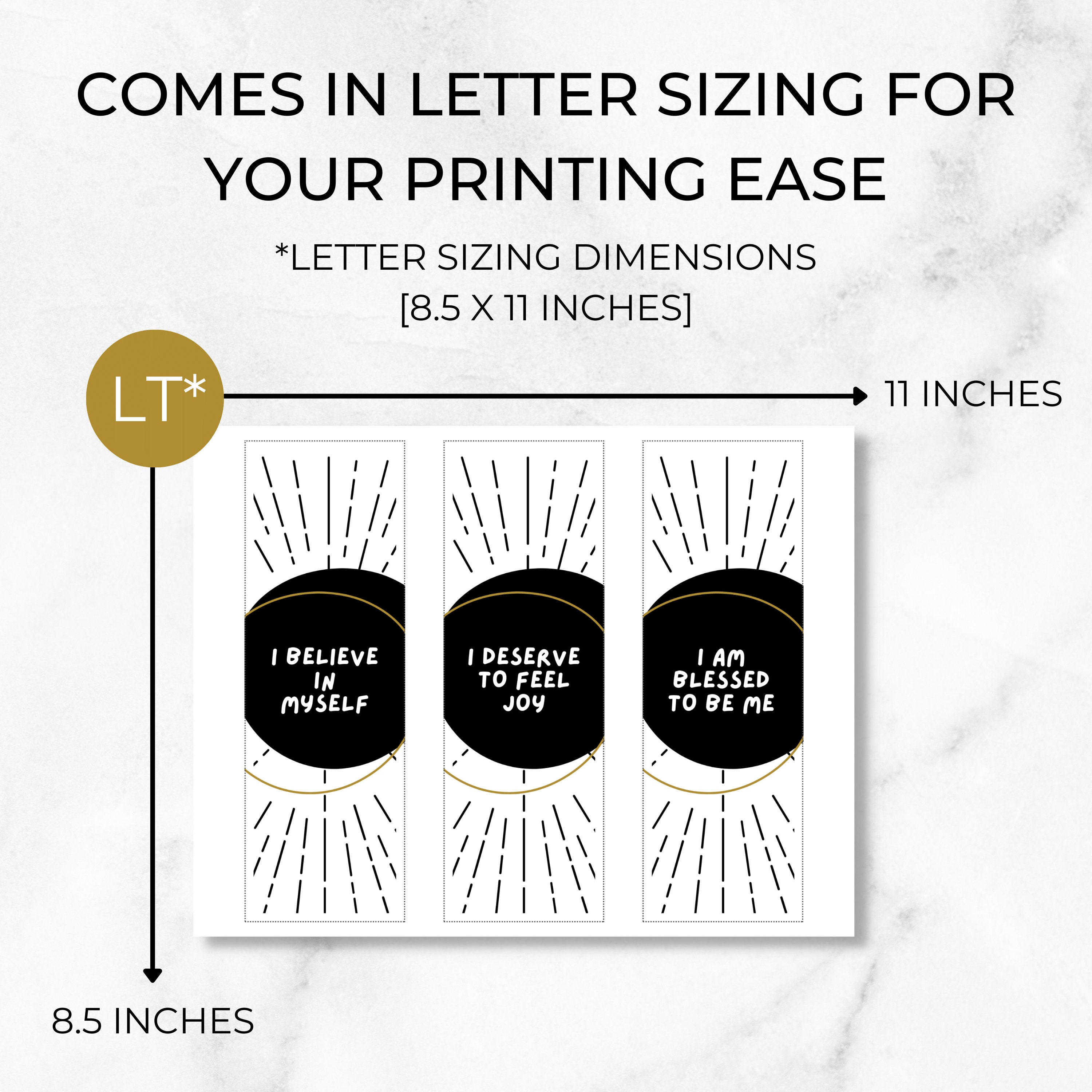 Boho Bookmarks Black and White Bookmarks Cute Bookmark Set - Etsy