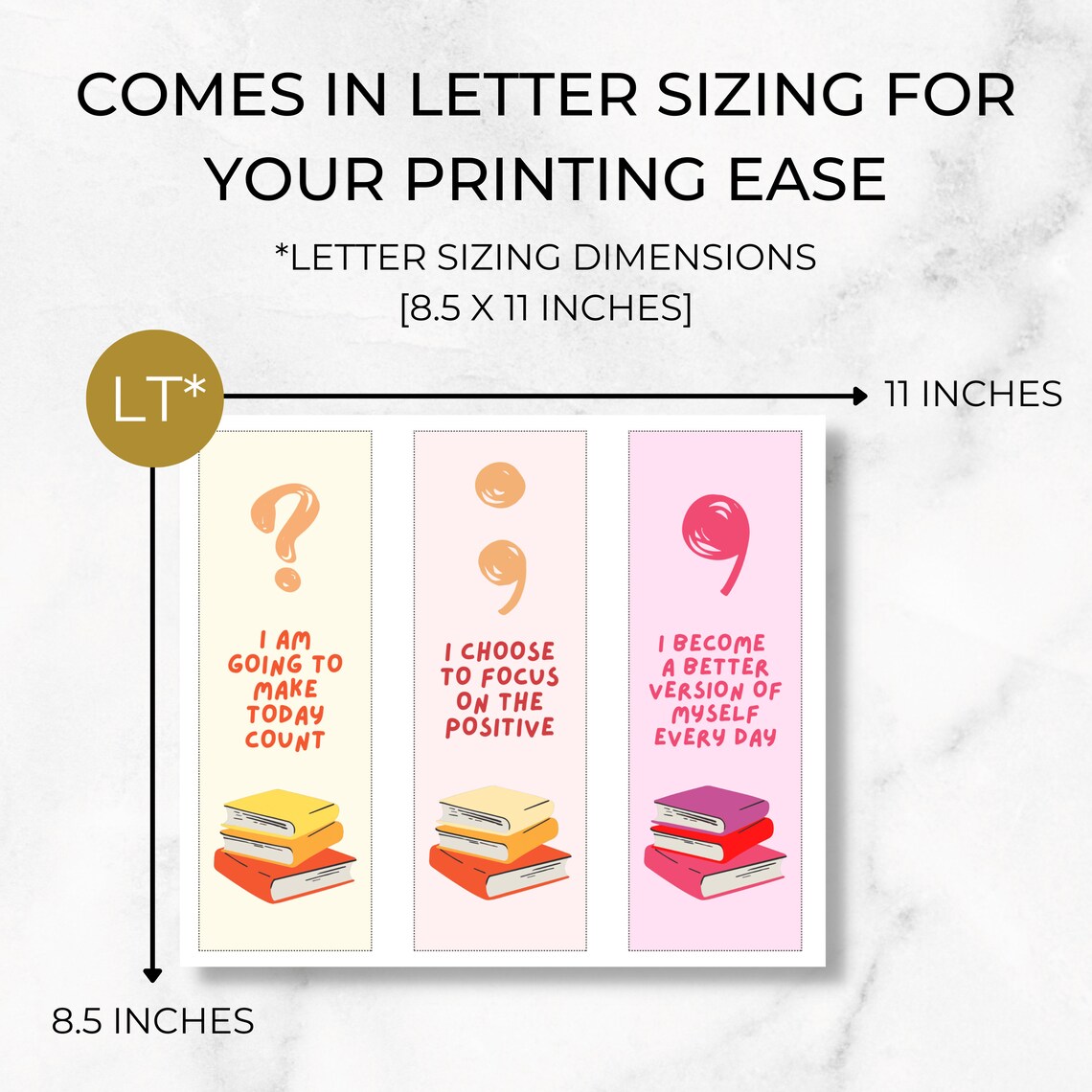 Cartoon Bookmarks Cute Bookmark Set Aesthetic Bookmarks Bookmark Bundle ...