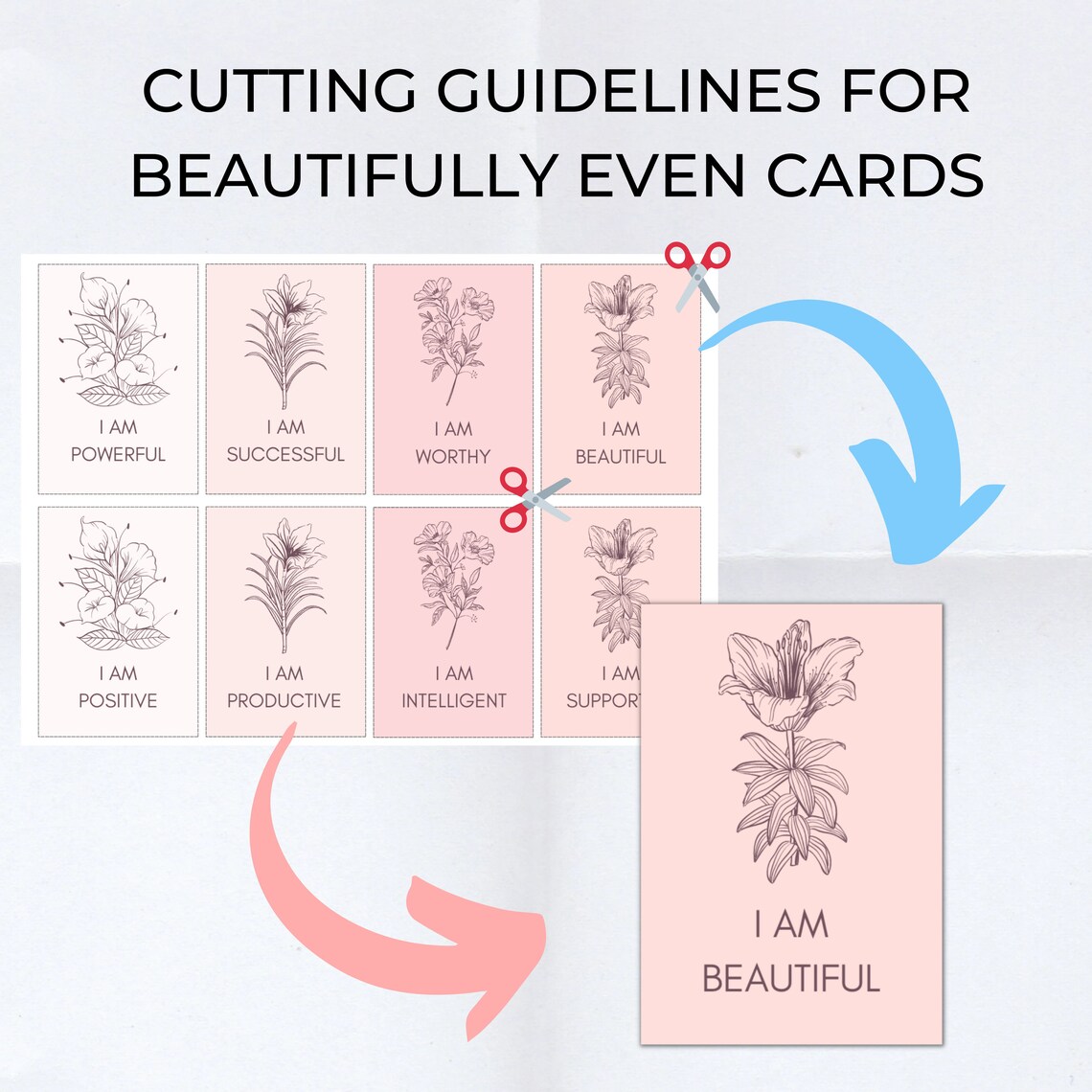 Cute Affirmation Cards Printable Affirmation Cards - Etsy