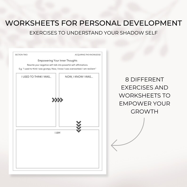Shadow Work Book Journal With Prompts for Mental Health and Healing ...
