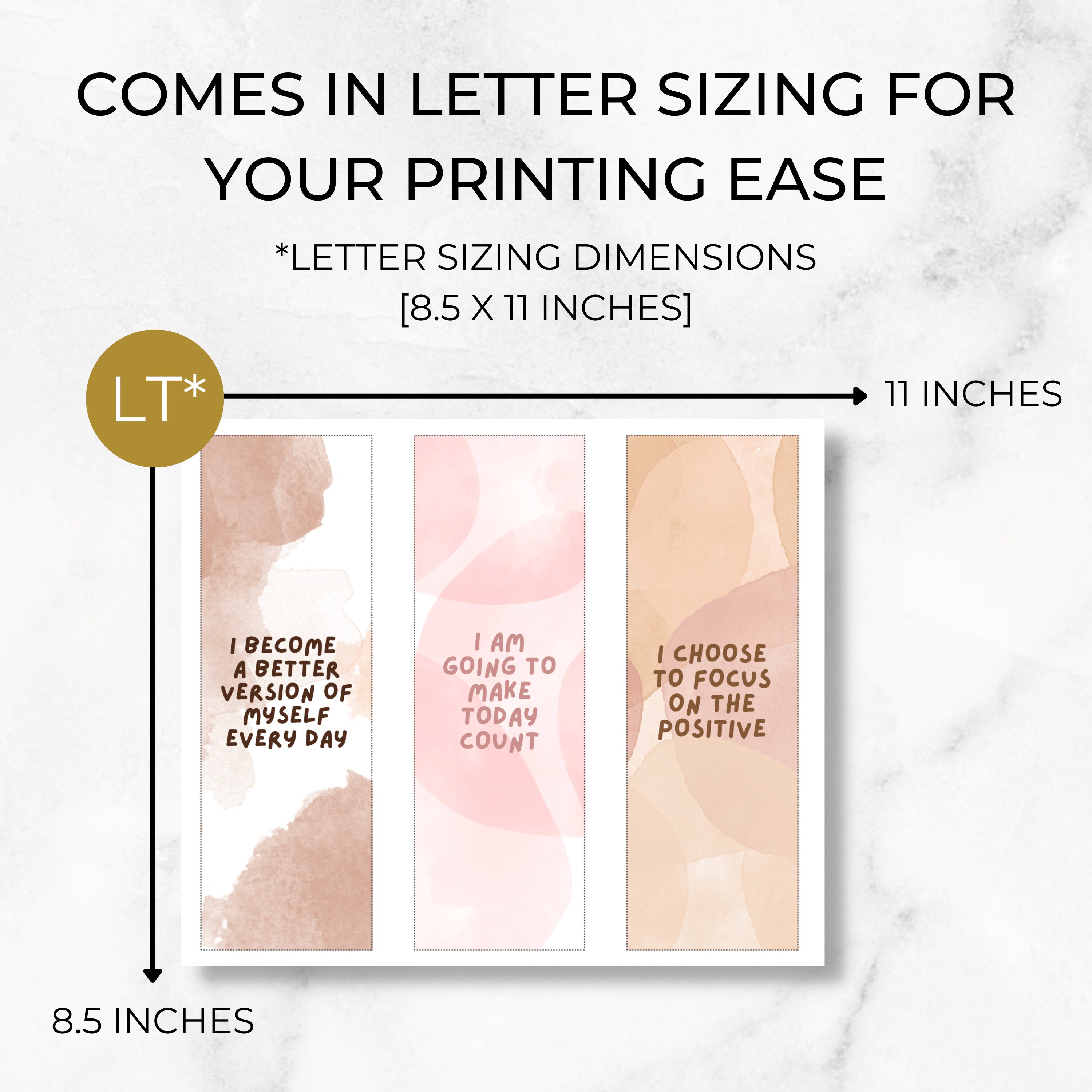 Watercolour Bookmarks | Gradient Print | Cute Bookmark Set | Aesthetic ...