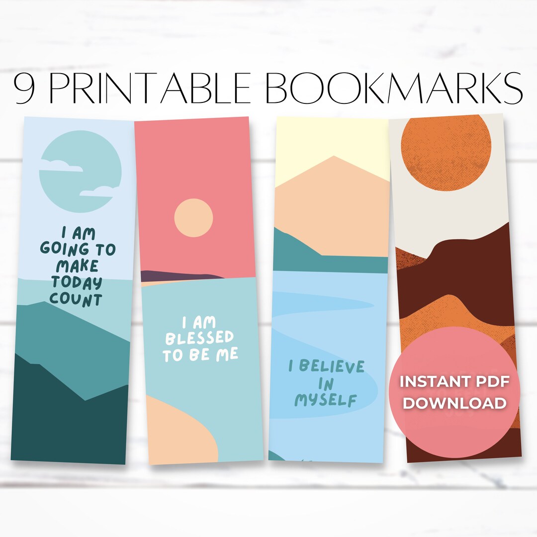 Bookmark Nature | Cute Bookmark Set | Aesthetic Bookmarks | Bookmark ...