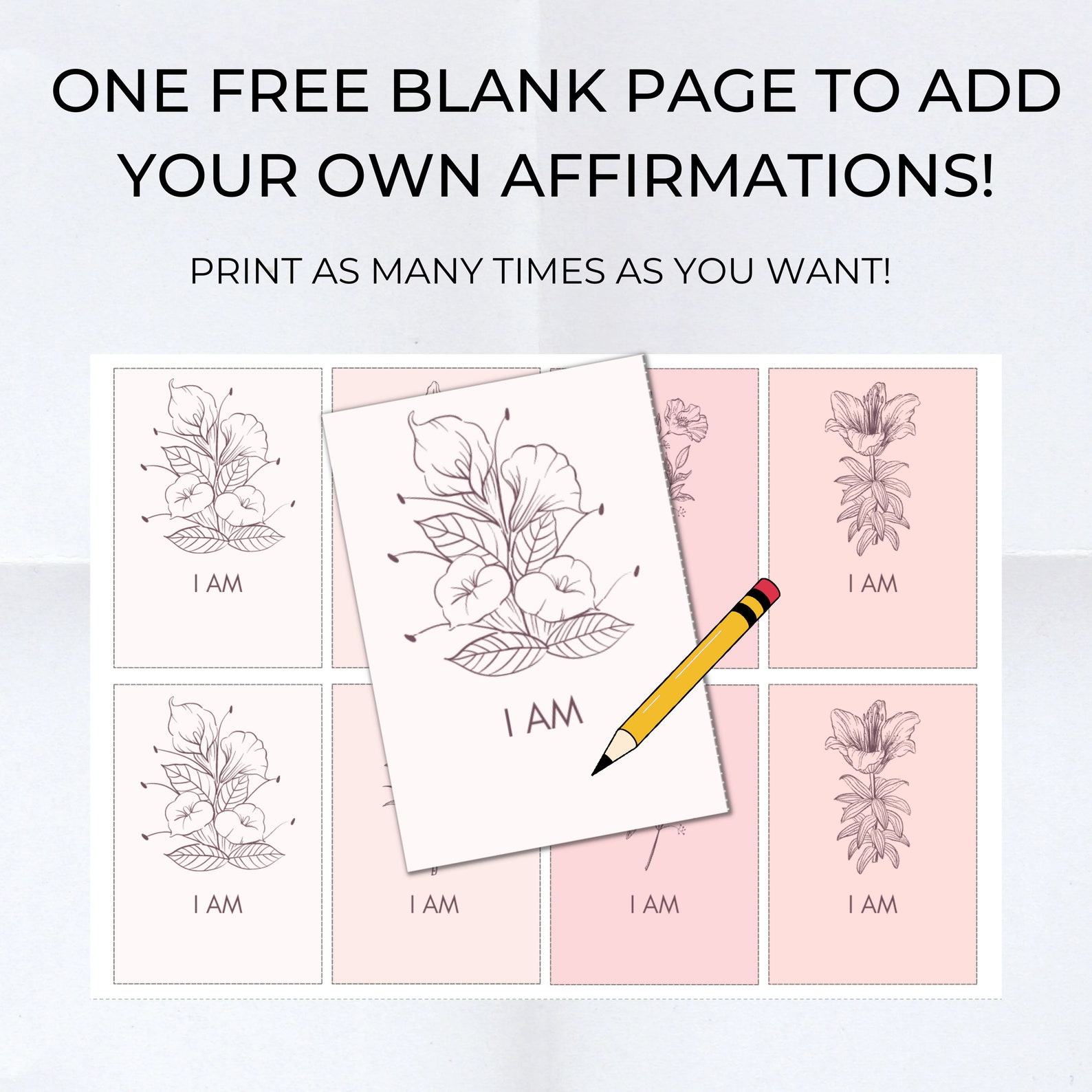 Cute Affirmation Cards Printable Affirmation Cards Motivational Cards ...