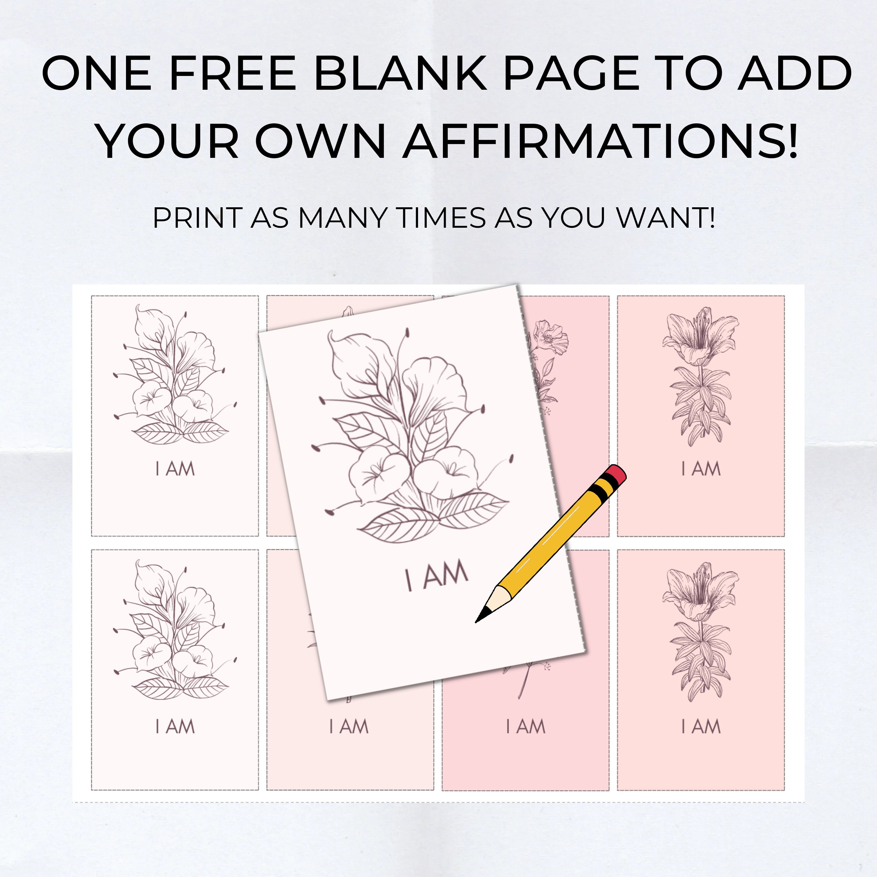 Cute Affirmation Cards Printable Affirmation Cards Motivational Cards ...