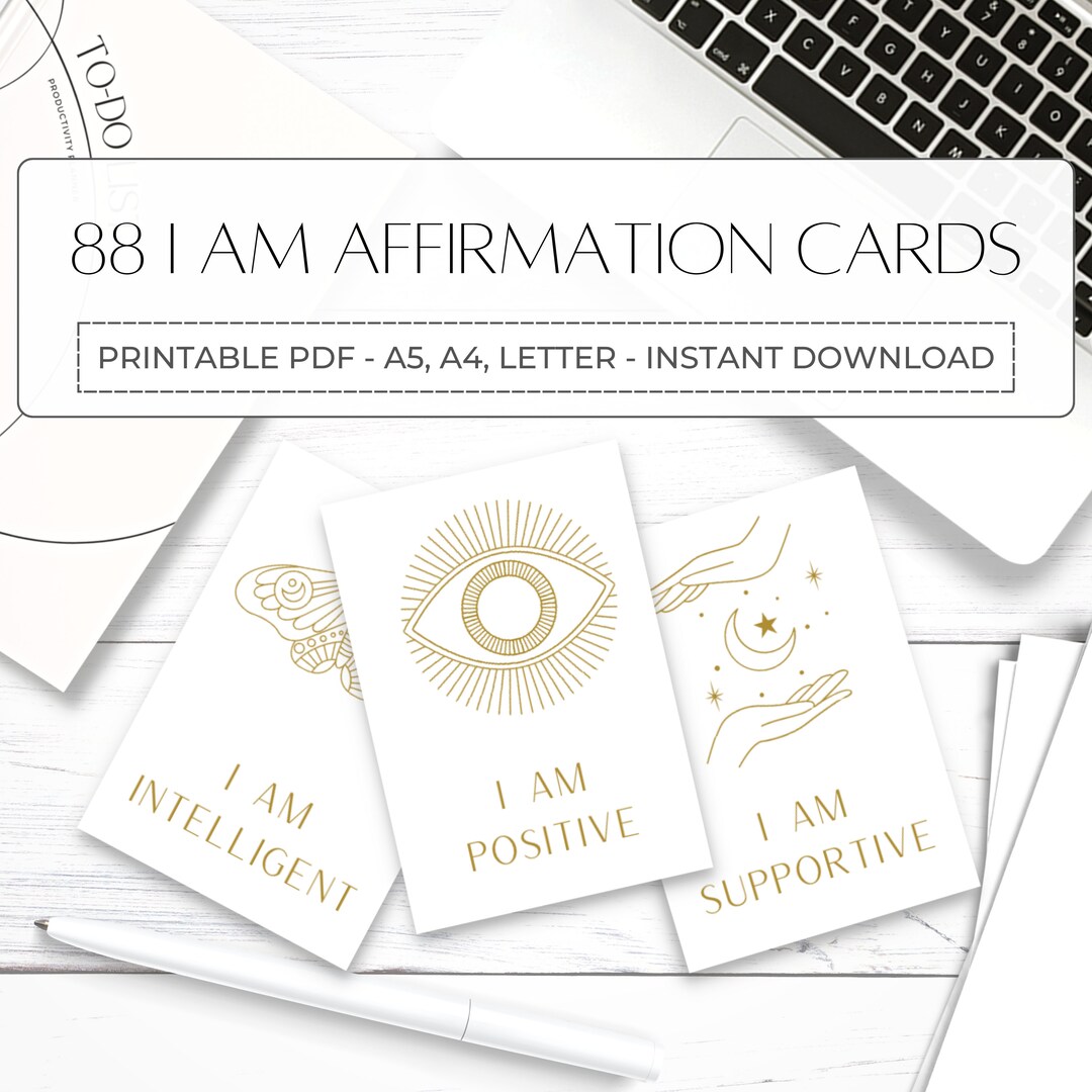 Mantra Cards | Printable Affirmation Cards | Motivational Cards Set ...