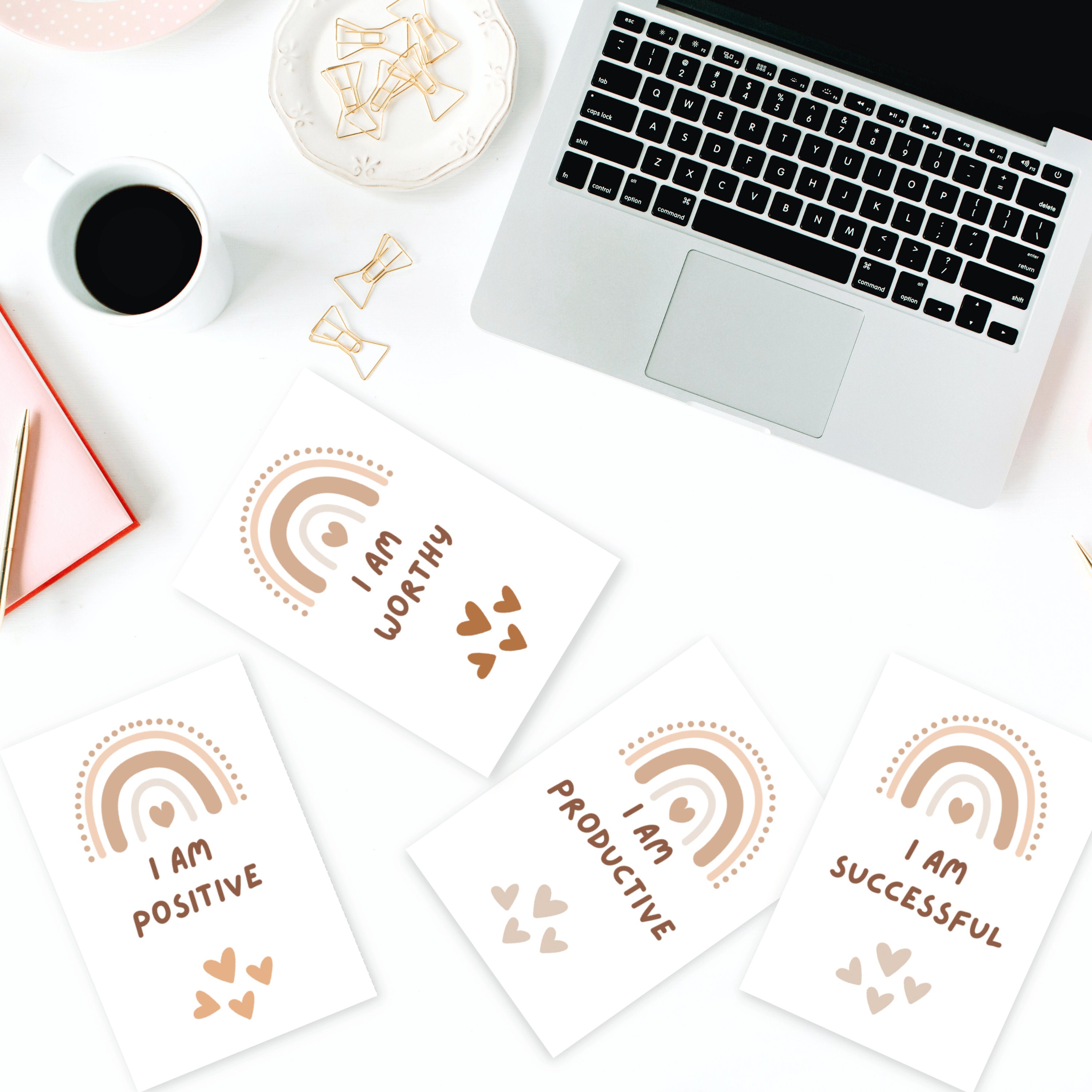 Boho Affirmation Cards Printable Affirmation Cards - Etsy
