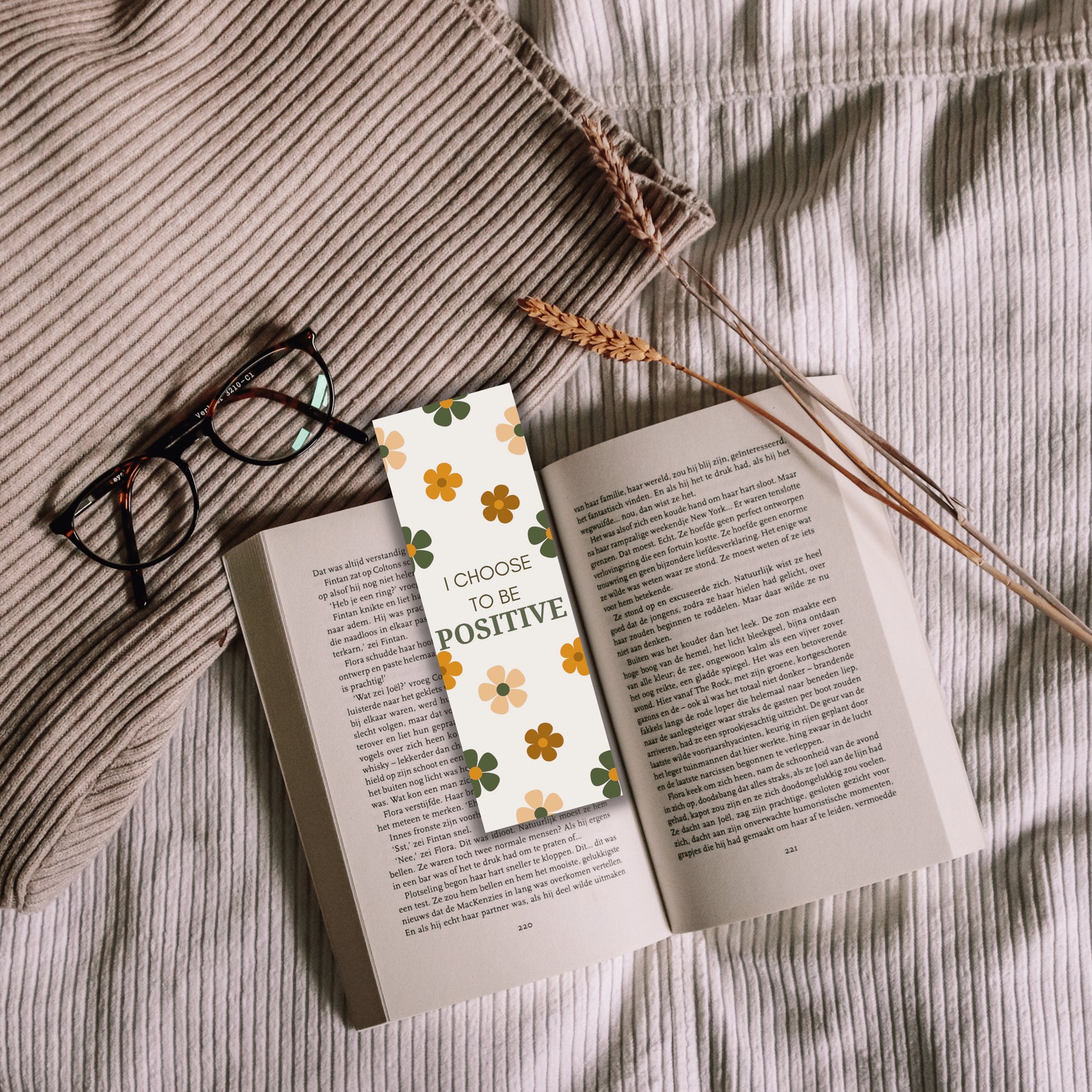 Botanical Bookmark | Floral Bookmark | Cute Bookmark Set | Aesthetic ...