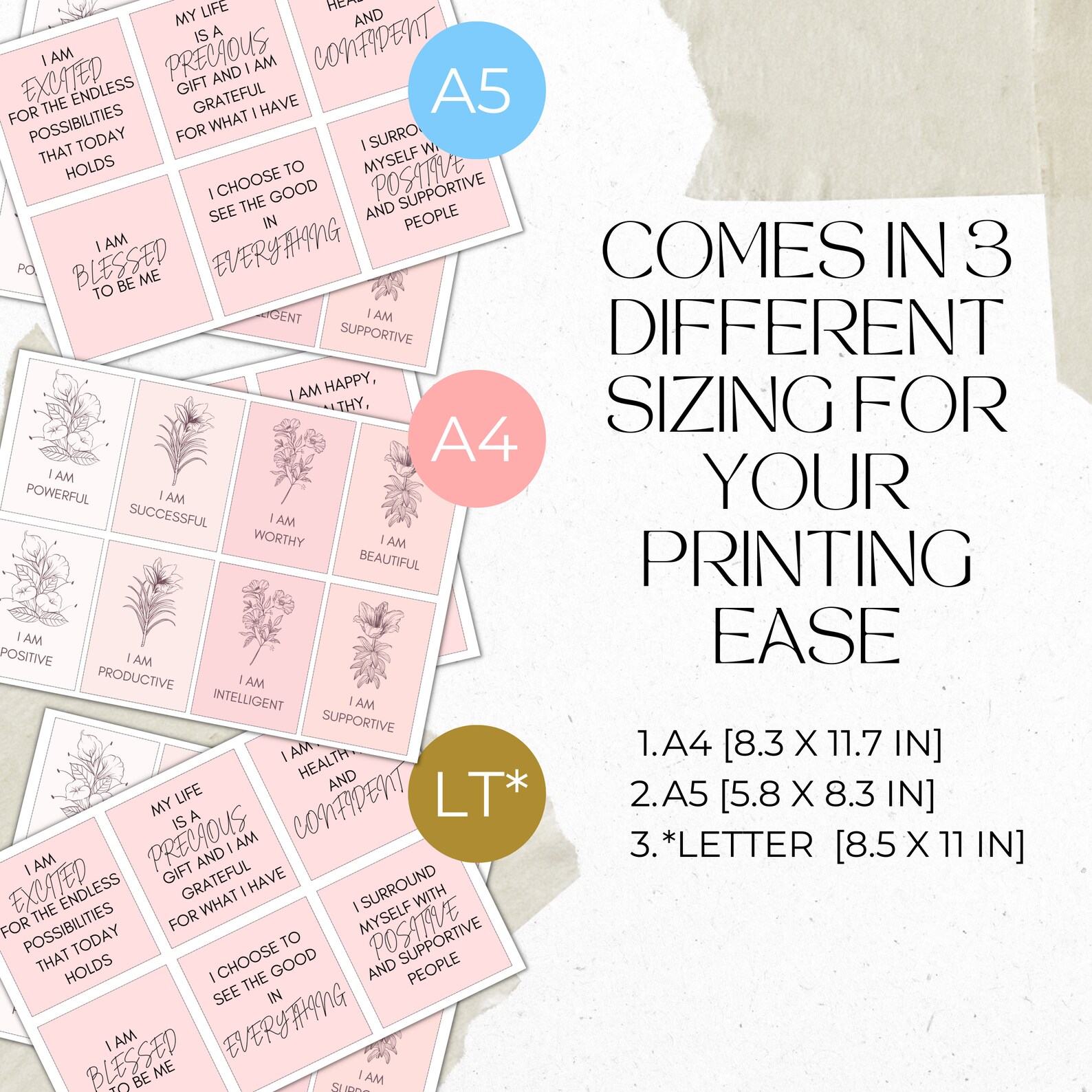 Cute Affirmation Cards Affirmation Deck Cards Printable Affirmation ...