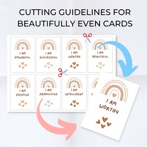 Boho Affirmation Cards | Printable Affirmation Cards | Motivational ...