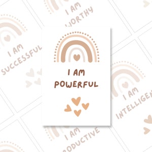Boho Affirmation Cards | Printable Affirmation Cards | Motivational ...