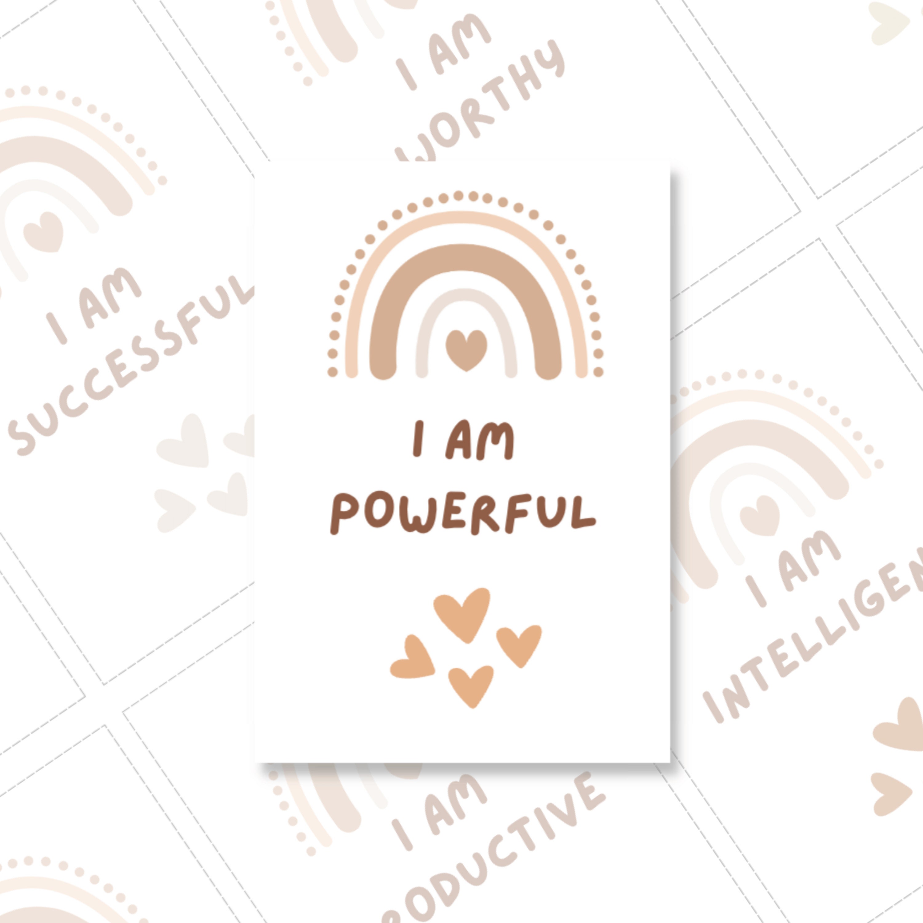 Boho Affirmation Cards Printable Affirmation Cards - Etsy