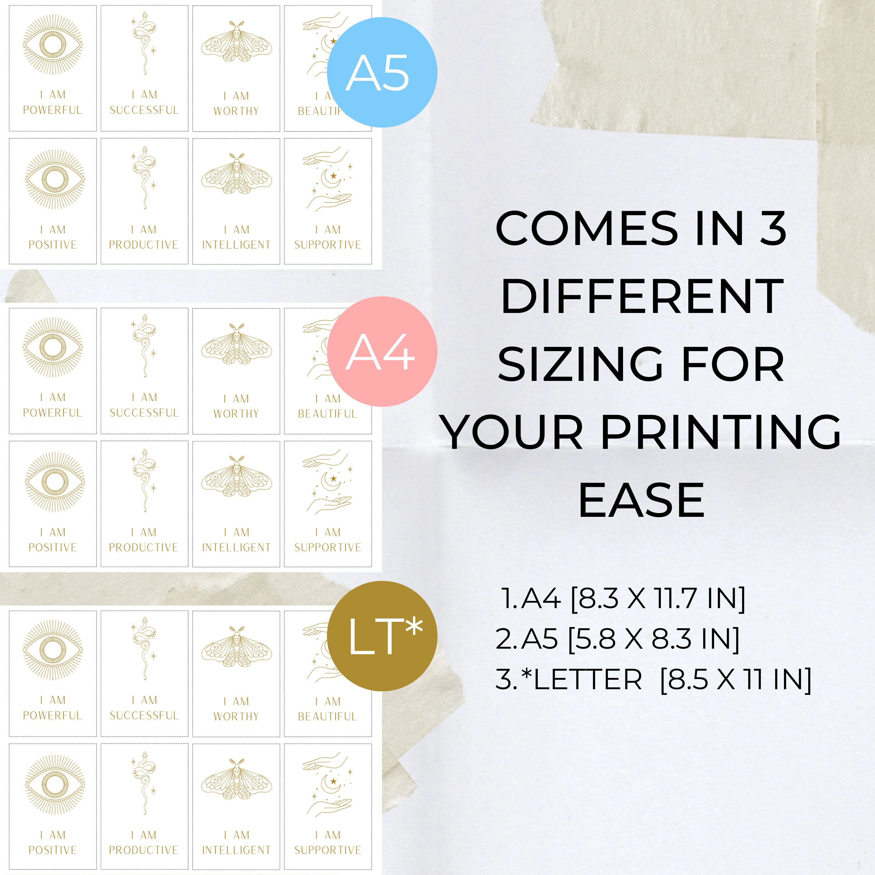 Mantra Cards Printable Affirmation Cards Motivational - Etsy