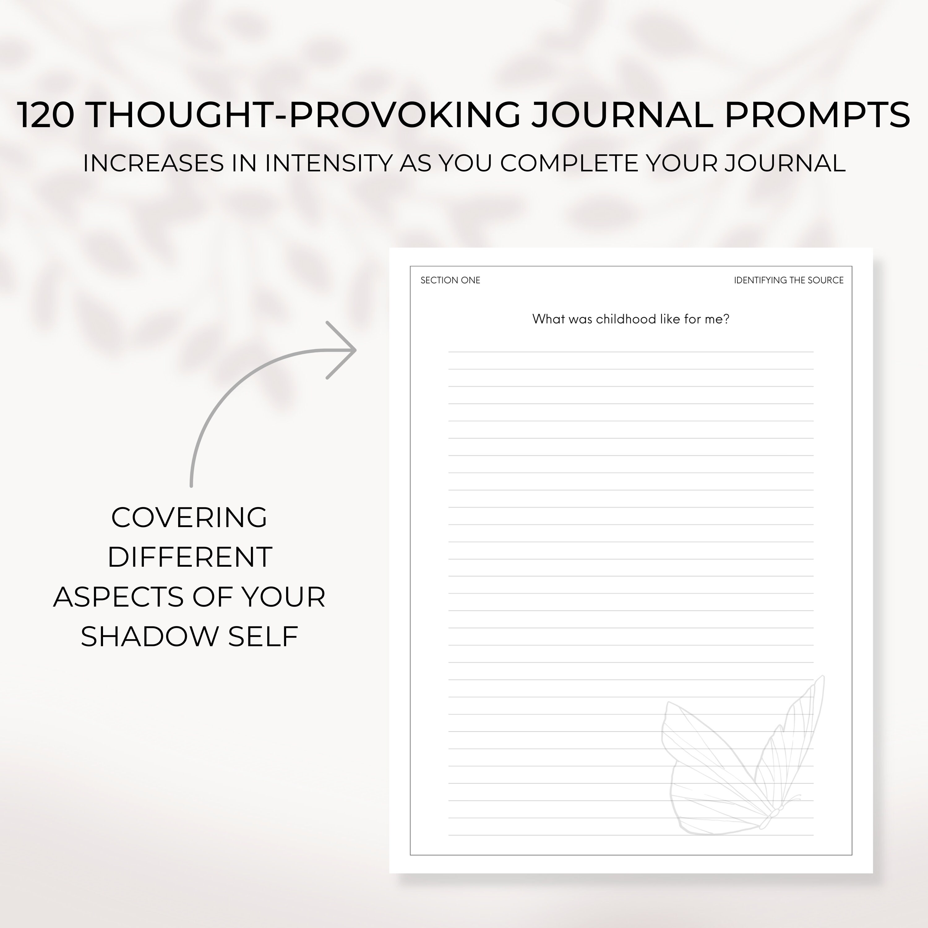 Shadow Work Book Journal With Prompts for Mental Health and Healing ...