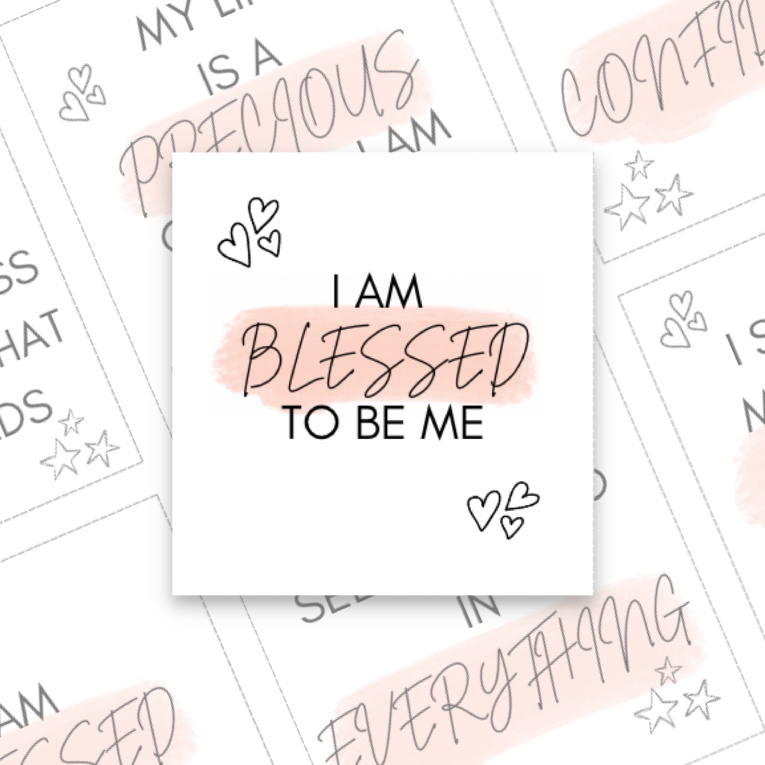 Cute Affirmation Cards Printable Affirmation Cards Motivational Cards ...