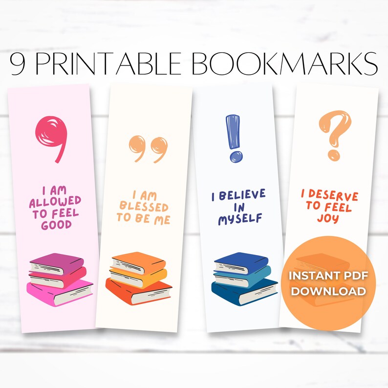 Cartoon Bookmarks | Cute Bookmark Set | Aesthetic Bookmarks | Bookmark ...