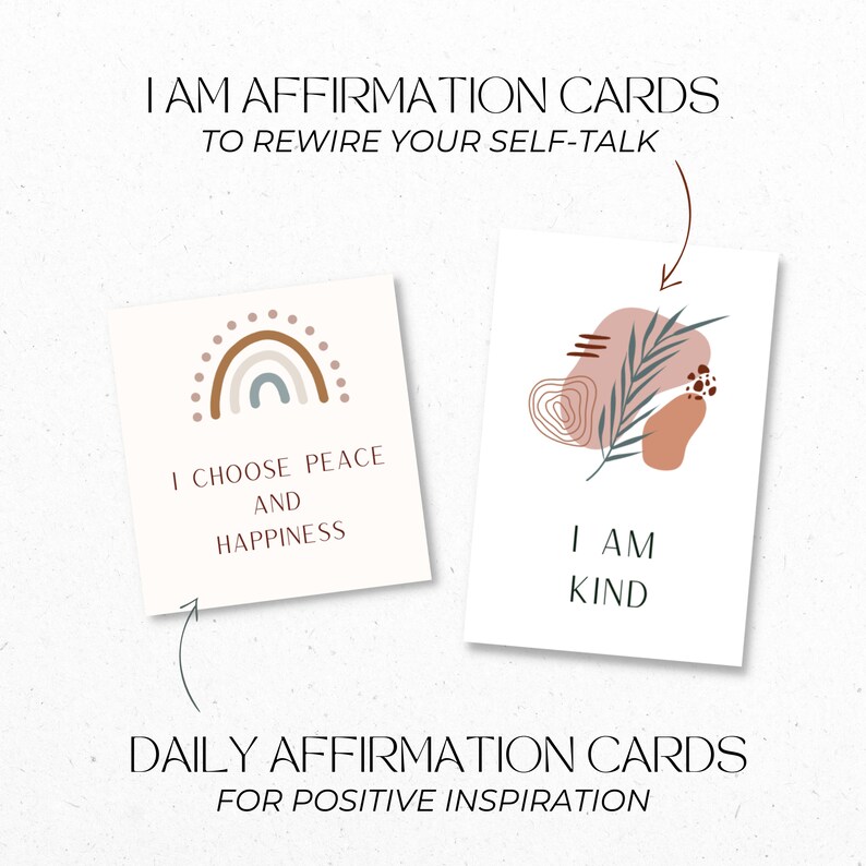 Boho Affirmations Affirmation Card Deck Printable Affirmation Cards Law ...
