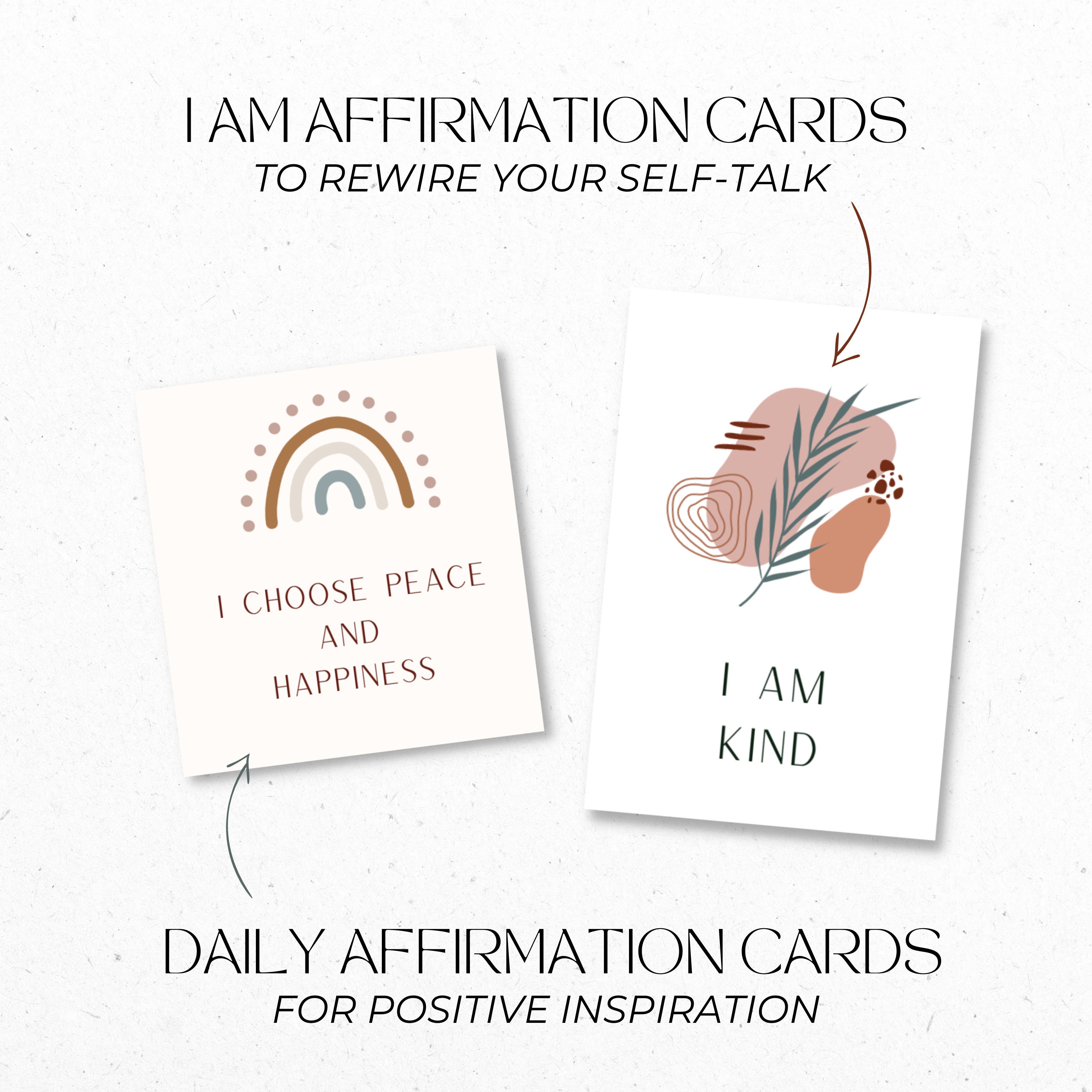 Boho Affirmations Affirmation Card Deck Printable Affirmation Cards Law ...