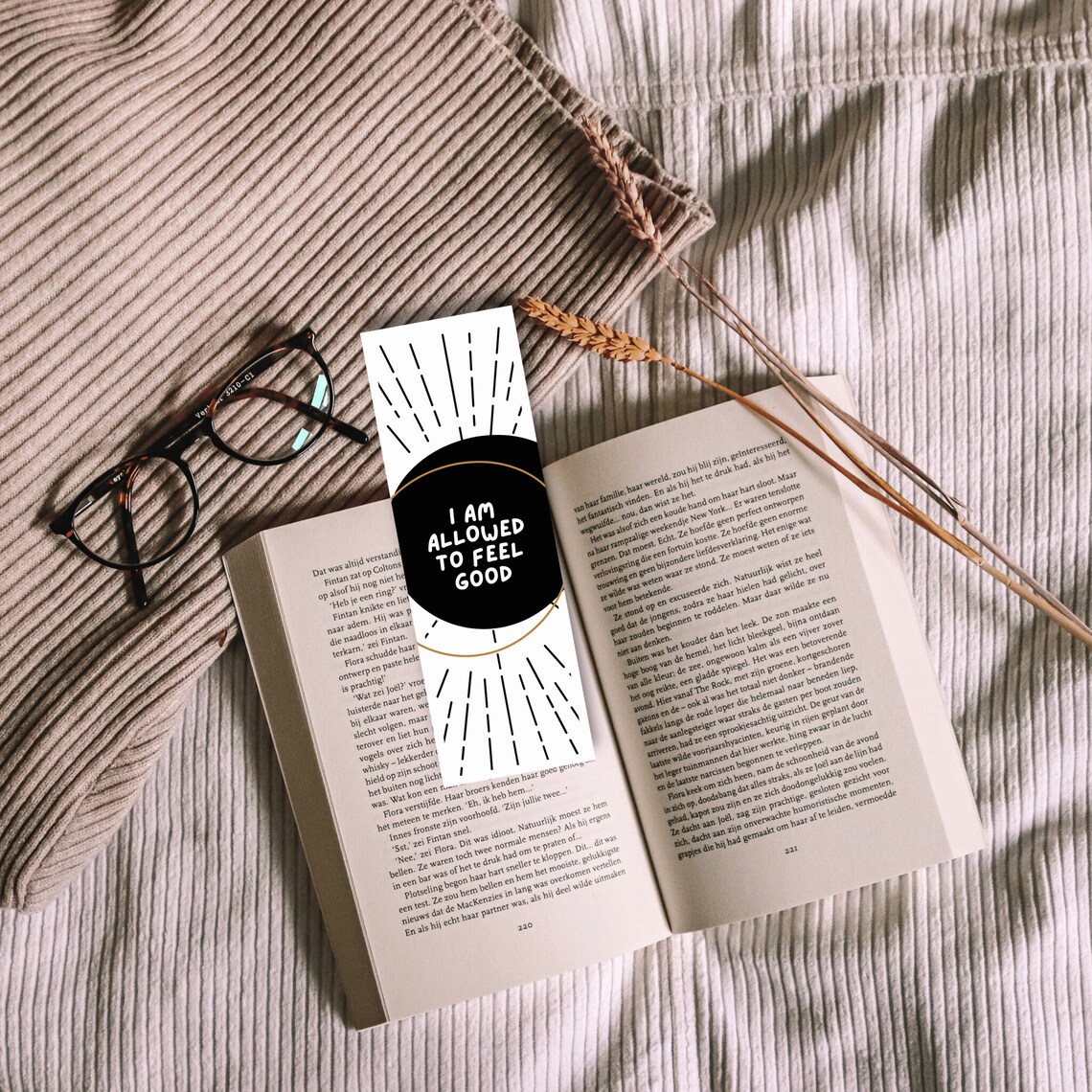 Boho Bookmarks Black and White Bookmarks Cute Bookmark Set - Etsy