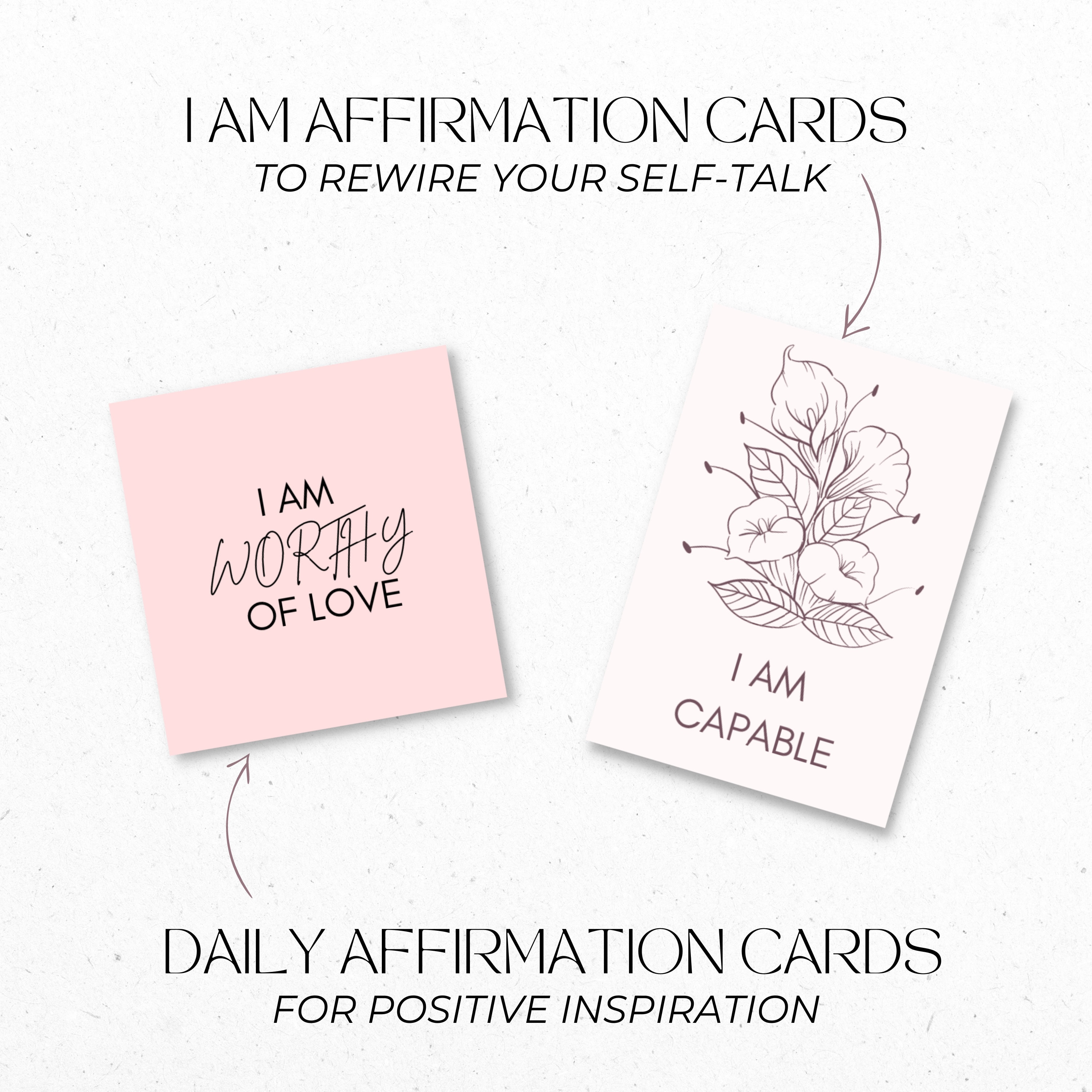 Cute Affirmation Cards | Affirmation Deck Cards | Printable Affirmation ...