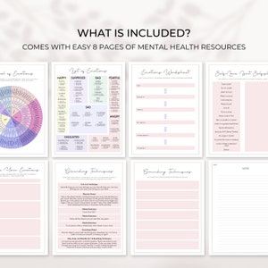 Emotions Wheel Feelings Chart With Coping Skills Worksheets - Etsy Canada