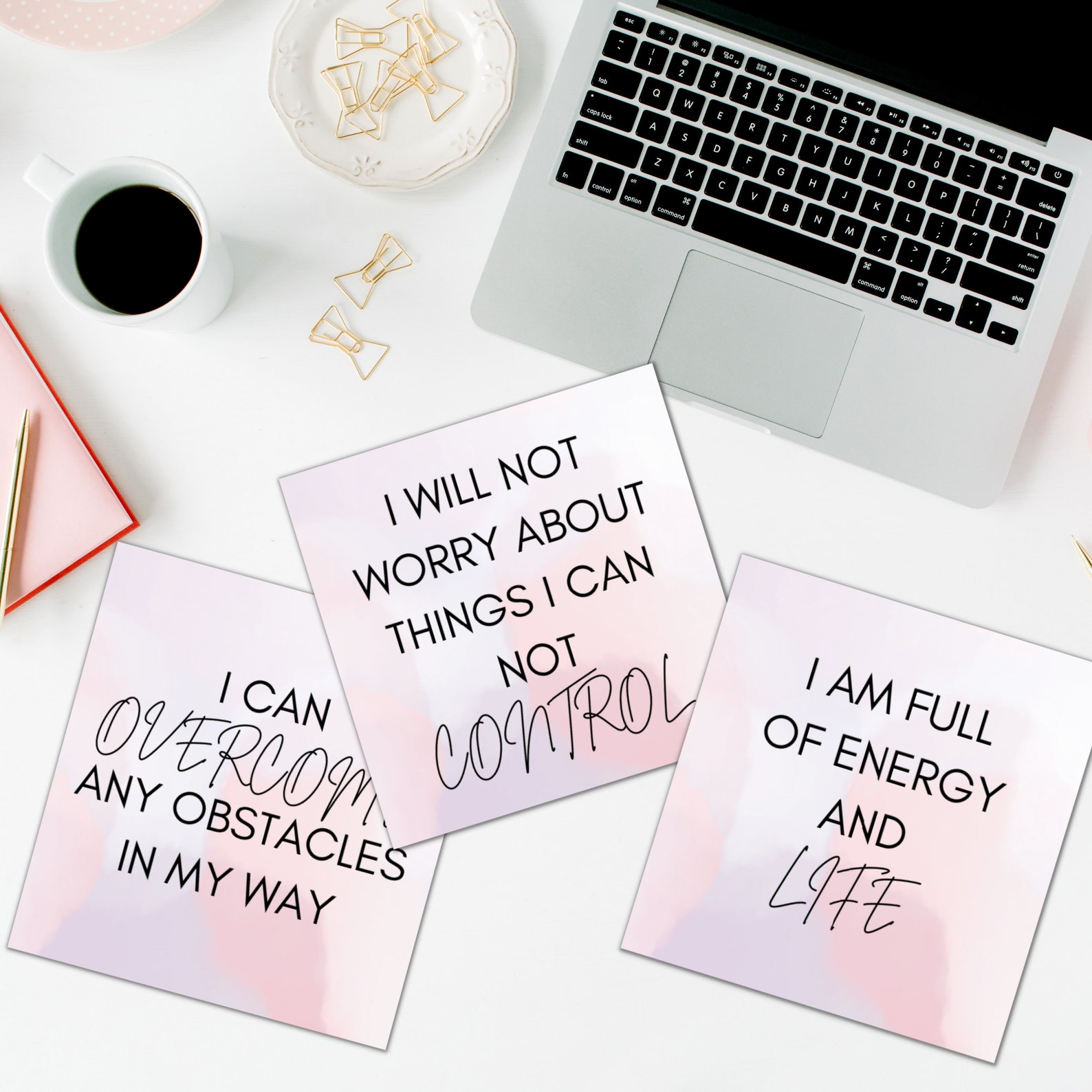 Purple Affirmation Cards | Printable Affirmation Cards | Motivational ...