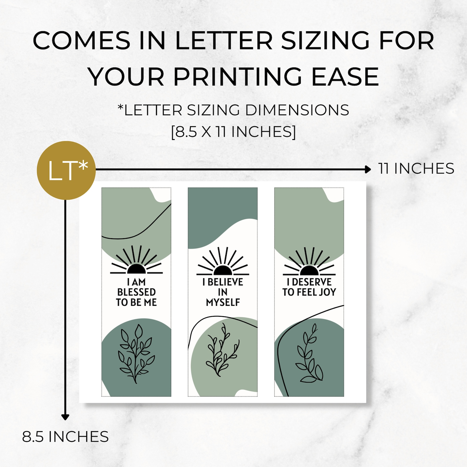 Boho Bookmarks | Botanical Bookmarks | Cute Bookmark Set | Aesthetic ...