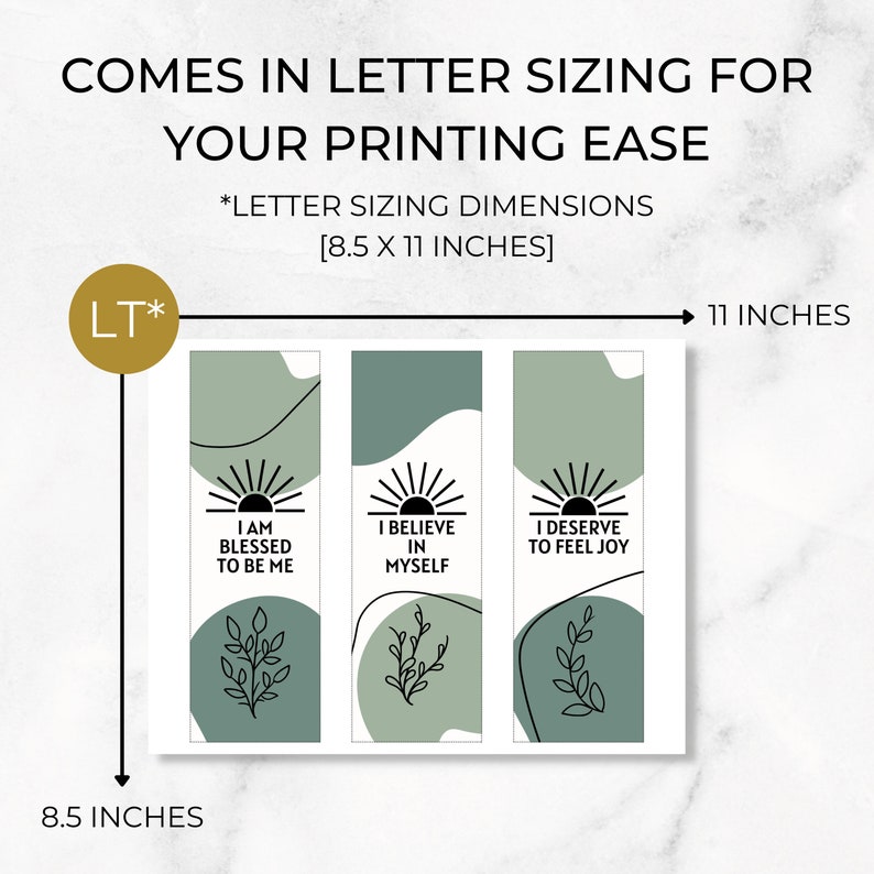 Boho Bookmarks | Botanical Bookmarks | Cute Bookmark Set | Aesthetic ...