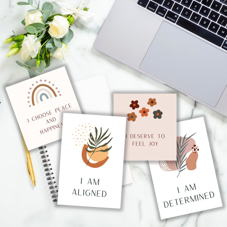 Boho Affirmations Affirmation Card Deck Printable Affirmation Cards Law ...