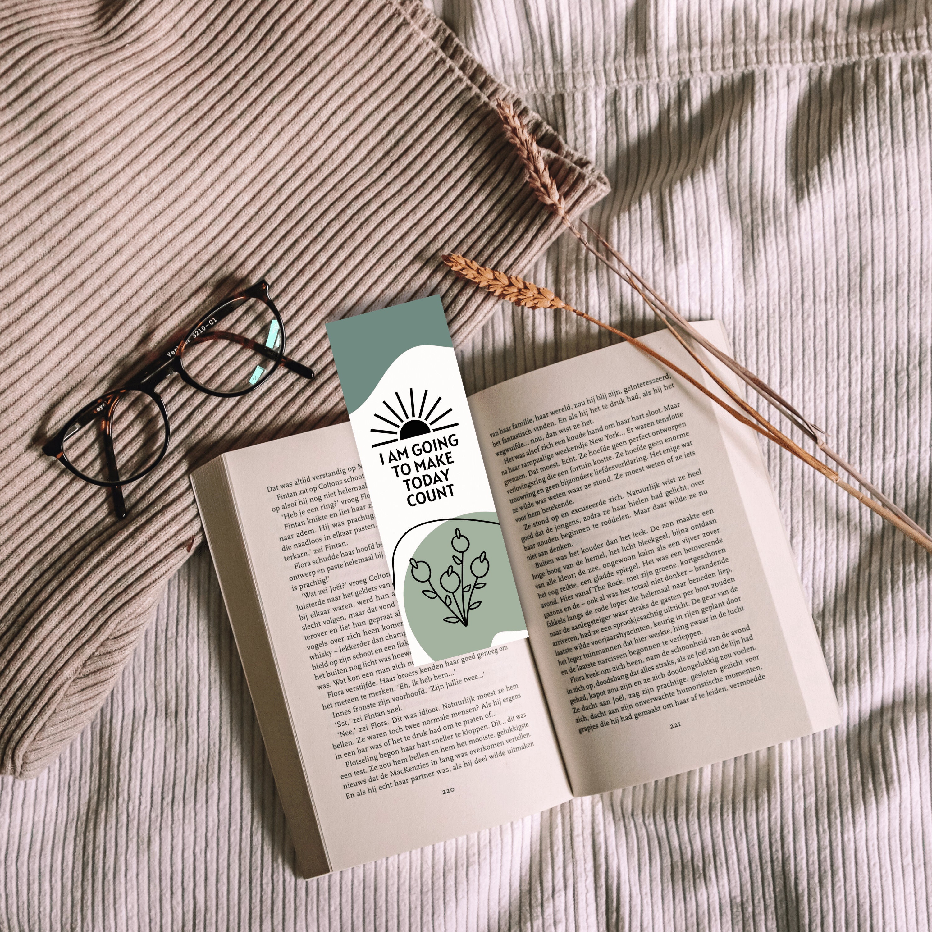 Boho Bookmarks Botanical Bookmarks Cute Bookmark Set Aesthetic ...
