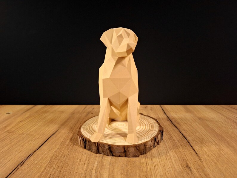 Labrador Dog Figure, Low Poly Look, Unique Gift for Labrador Owner ...