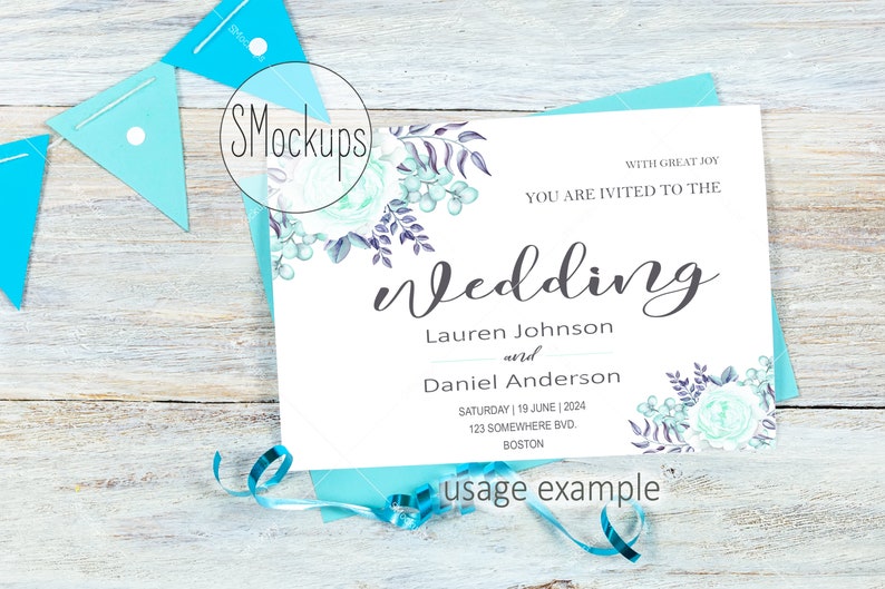 Party Invitation Mock-up Greeting Card Mockup Birthday - Etsy